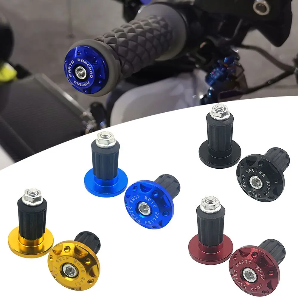 Motorcycle-Handle-Bar-Ends-Plug-Grips-Handlebar-Plug-Caps-Slider-Motor ...