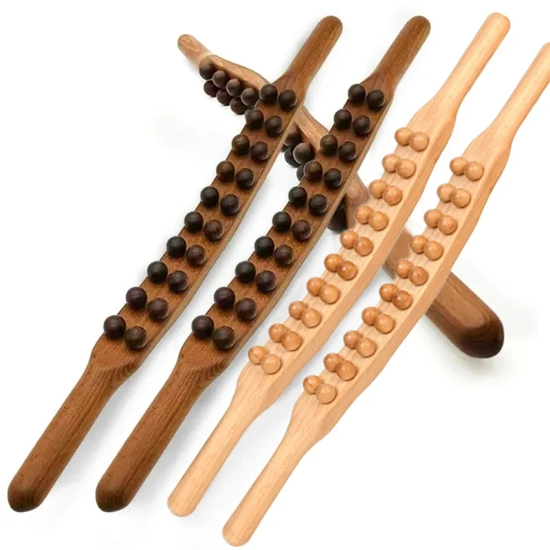 8-20-Beads-Rolling-Pin-Universal-Back-Needle-Massage-Tendons-Beech-Wood ...