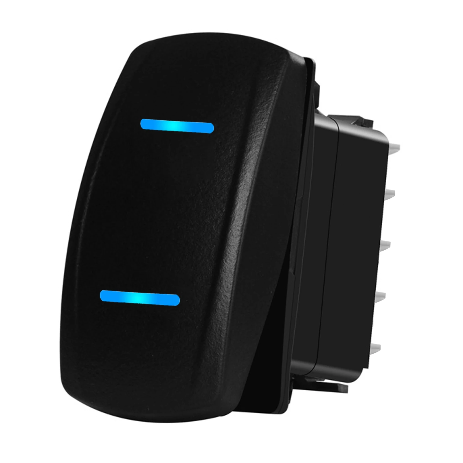 10-Pin-Rocker-Switch-DPDT-ON-OFF-ON-3-Position-Button-Switch-Blue-Led ...