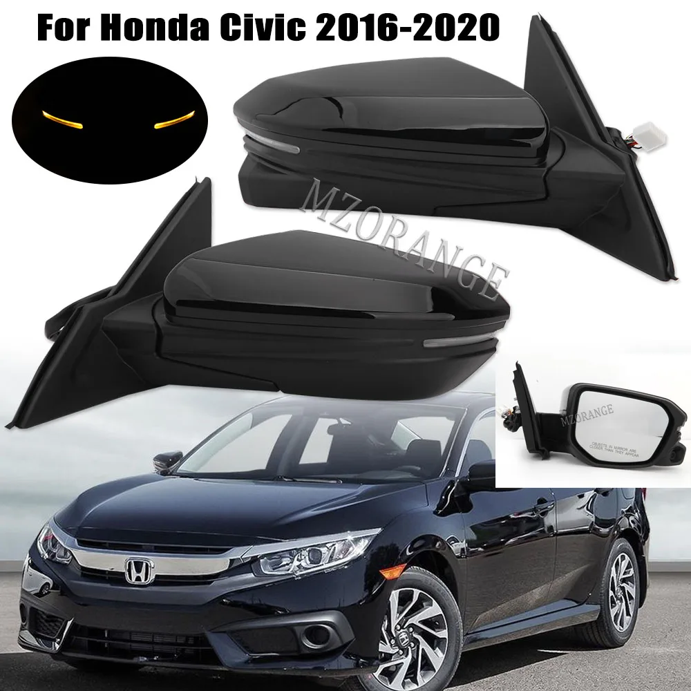 Side-Door-Mirror-Assembly-for-Honda-Civic-EX-LX-SE-2016-2021-Car-Power ...