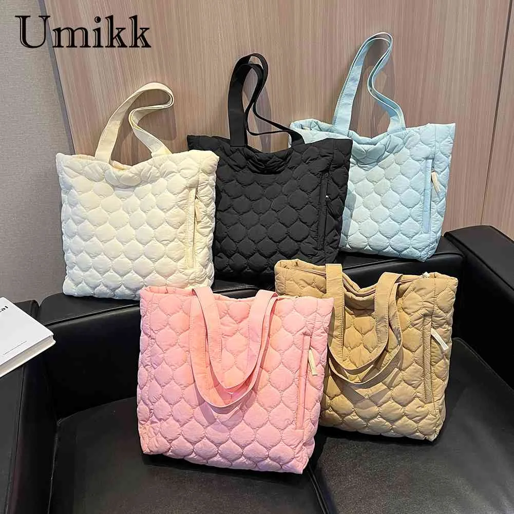 Quilted-Ladies-Shopper-Bag-Large-Capacity-Winter-Casual-Hand-Bags ...