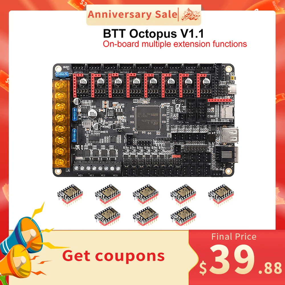 Parti della stampante 3D della scheda madre BIGTREETECH Octopus V1.1 ...