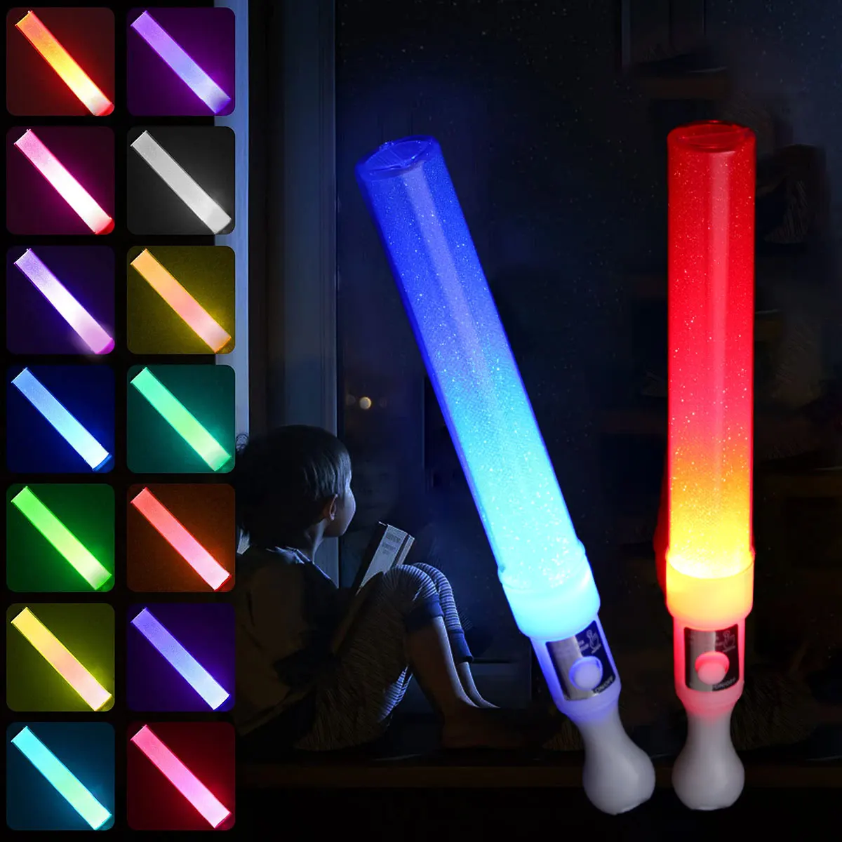 LED-Glow-Sticks-RGB-LED-Cheer-Sticks-Light-Up-Cheer-Tube-Colorful ...