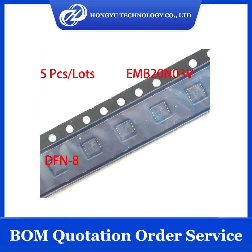 5 - 50 Pieces Emb20n03v Emb20n03 B20n03v Edfn3*3 12a 30v N Channel ...