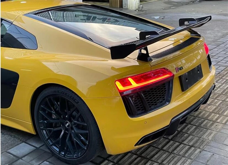 Real Carbon Fiber Spoiler For Audi R8 V8 V10 2007-2016 High Quality ...