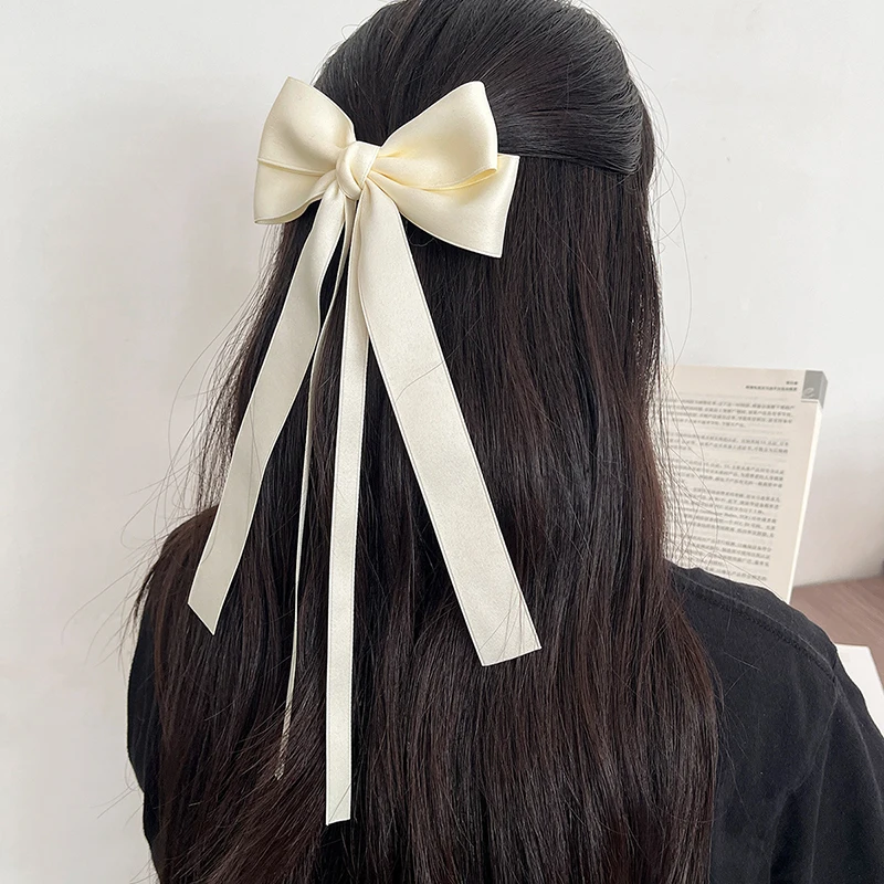 Pinza-de-pelo-con-lazo-grande-Vintage-para-mujer-y-ni-a-horquillas-de ...