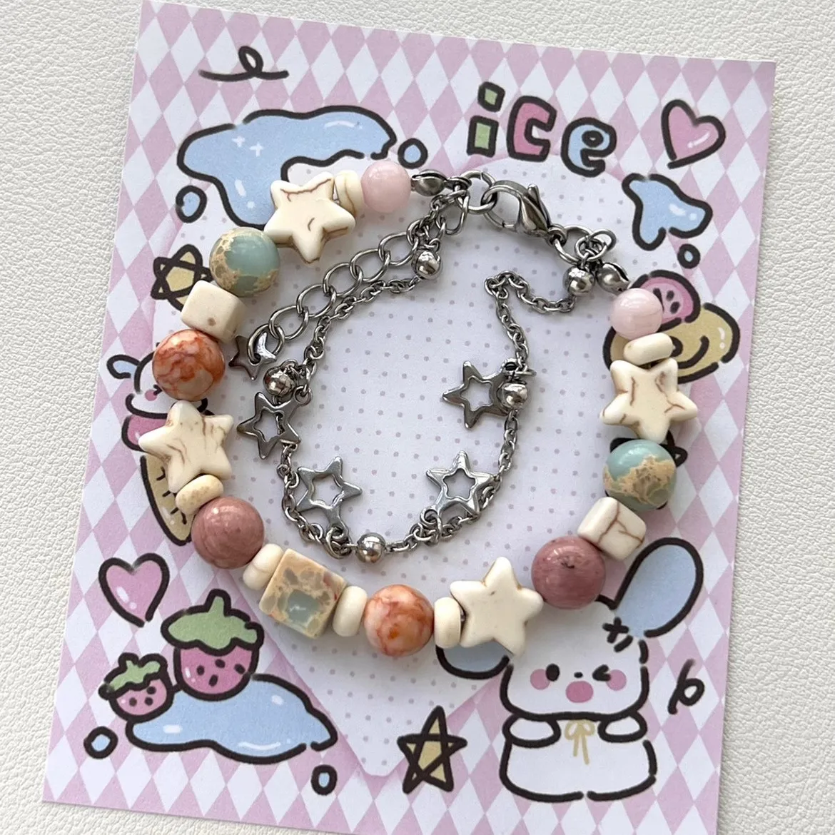Handmade-Double-Layer-Star-Pulseiras-para-Meninas-Combinando-Pulseiras ...