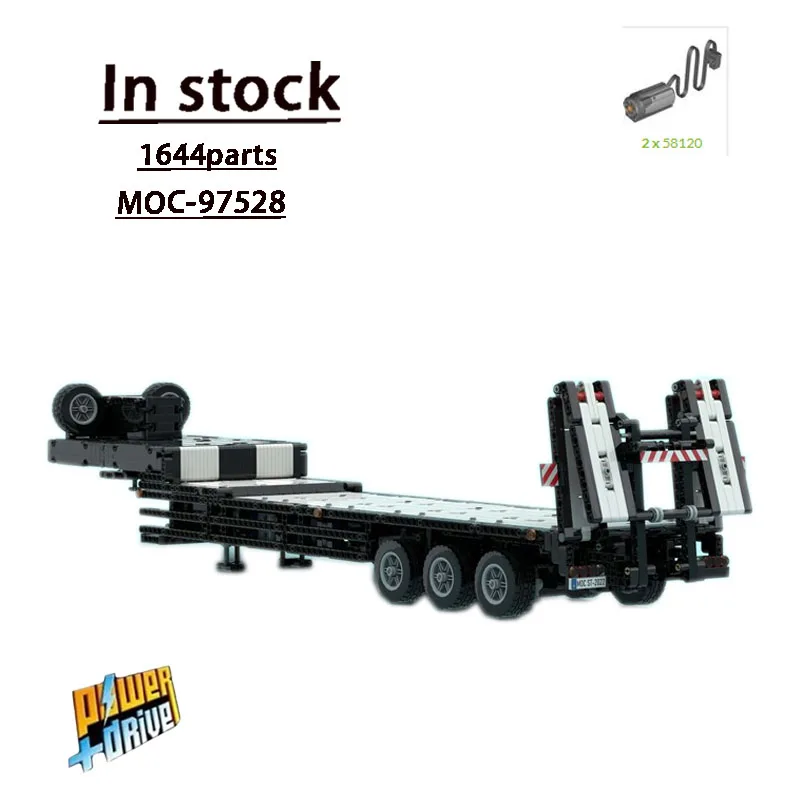 MOC-97528-Truck-Flatbed-Trailer-Assembly-Splicing-Building-Block-Model ...