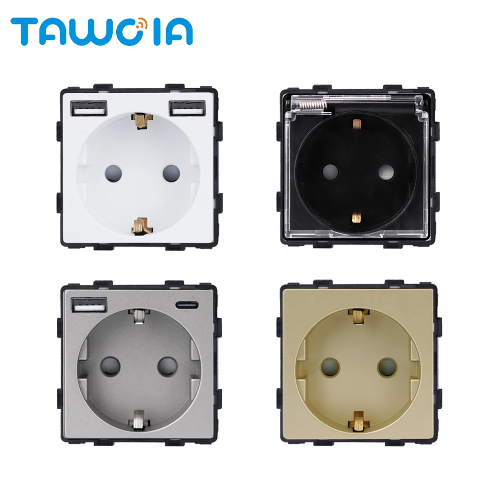 TAWOIA-Factory-Outlet-EU-Russia-Germany-With-Safety-Door-Type-F-Plug ...
