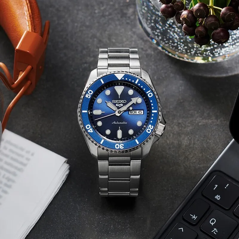 SEIKO-No-5-Water-Ghost-Series-Mechanical-Watch-Luminous-100-M ...