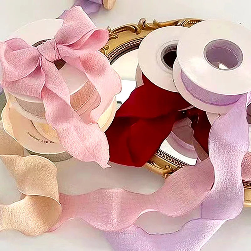8-Styles-4cm-Wrinkled-Flower-Wrapping-Ribbon-Roll-Waves-Edge-Diy-Crafts ...
