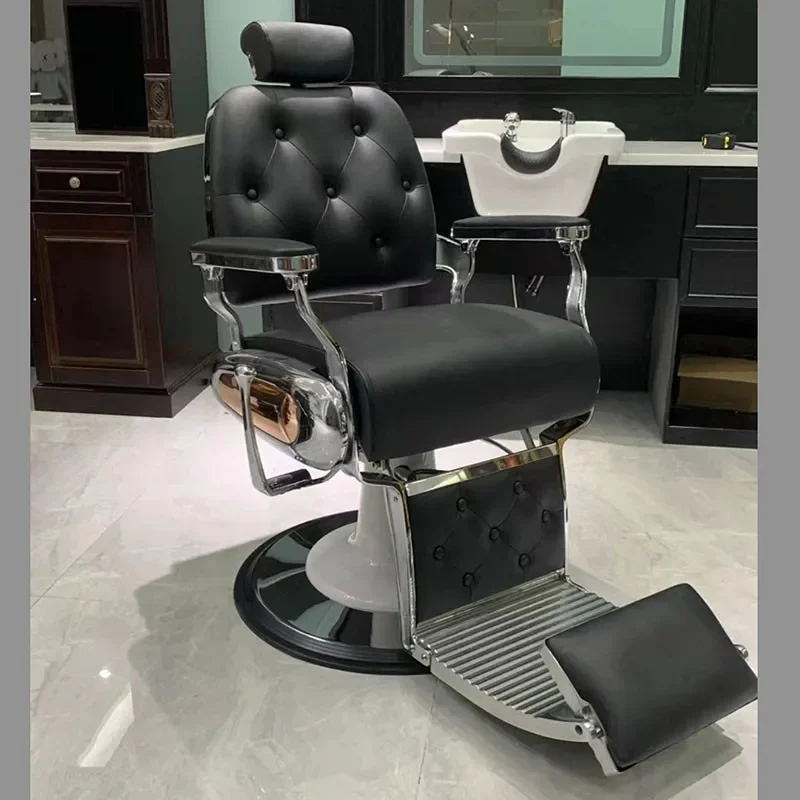 High-Retro-Barber-Chairs-Hair-Salons-Pedicure-Stylist-Foldable-Shaving ...
