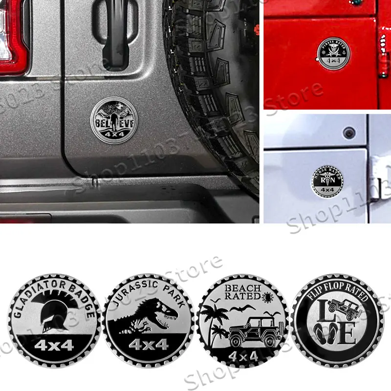Creative-3D-Aluminum-Car-Styling-Truck-Graphic-4X4-Rated-Logo-Sticker ...