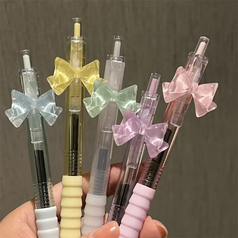 1 Piece Random Sweet Bow Gel Pen for Student Cute Chic Bow Stationery ...