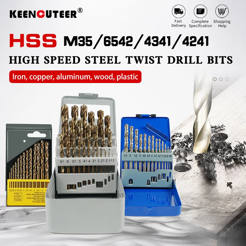 13-19-25PCS-HSS-Twist-Drill-Bit-Set-1-13mm-Metric-Composite-Drill-Bits ...