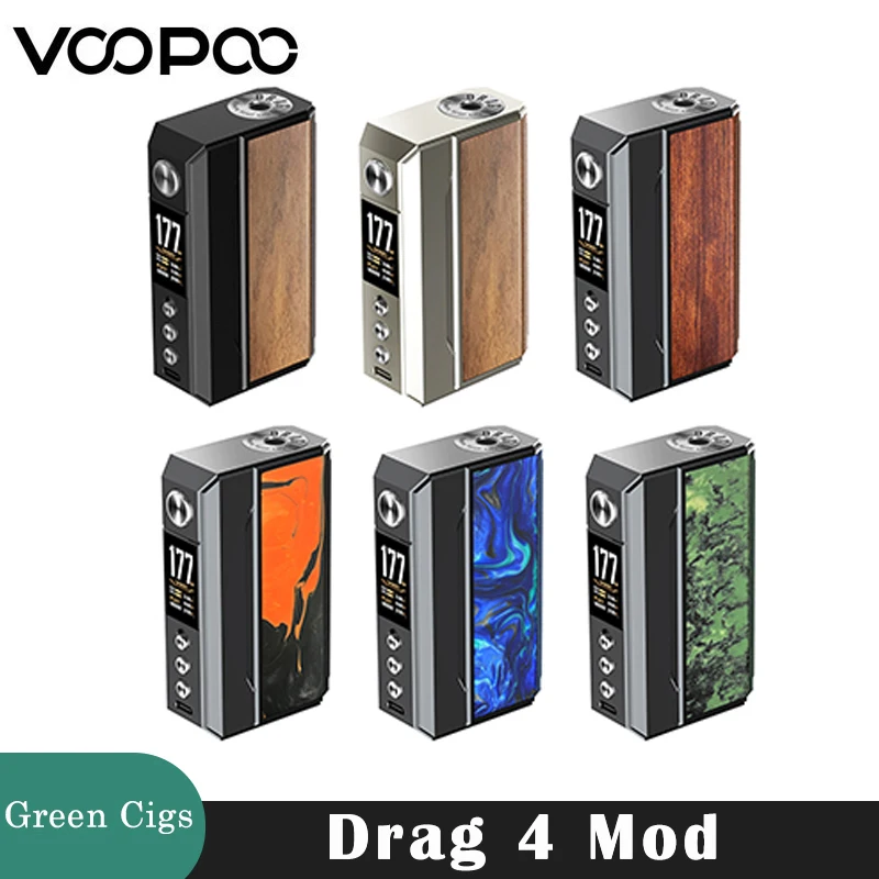 Original-VOOPOO-Drag-4-Mod-177W-TC-Box-Mod-Support-Dual-18650-Battery ...