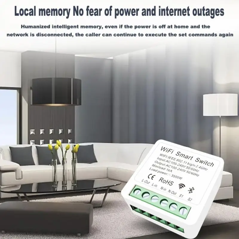 New-16A-Smart-WiFi-Switch-2-way-Control-Switch-Mini-Smart-Breaker-Voice ...