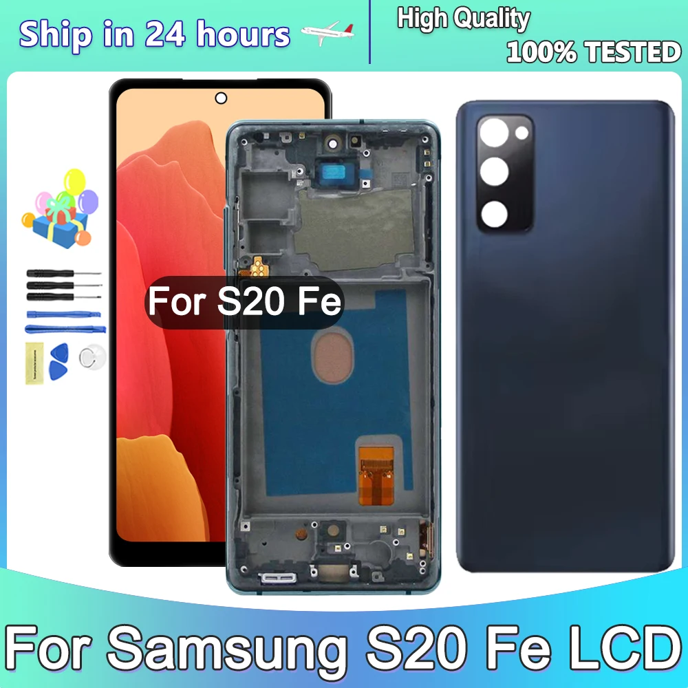 TFT-LCD-para-Samsung-Galaxy-S20-FE-com-moldura-LCD-para-Samsung-S20FE ...
