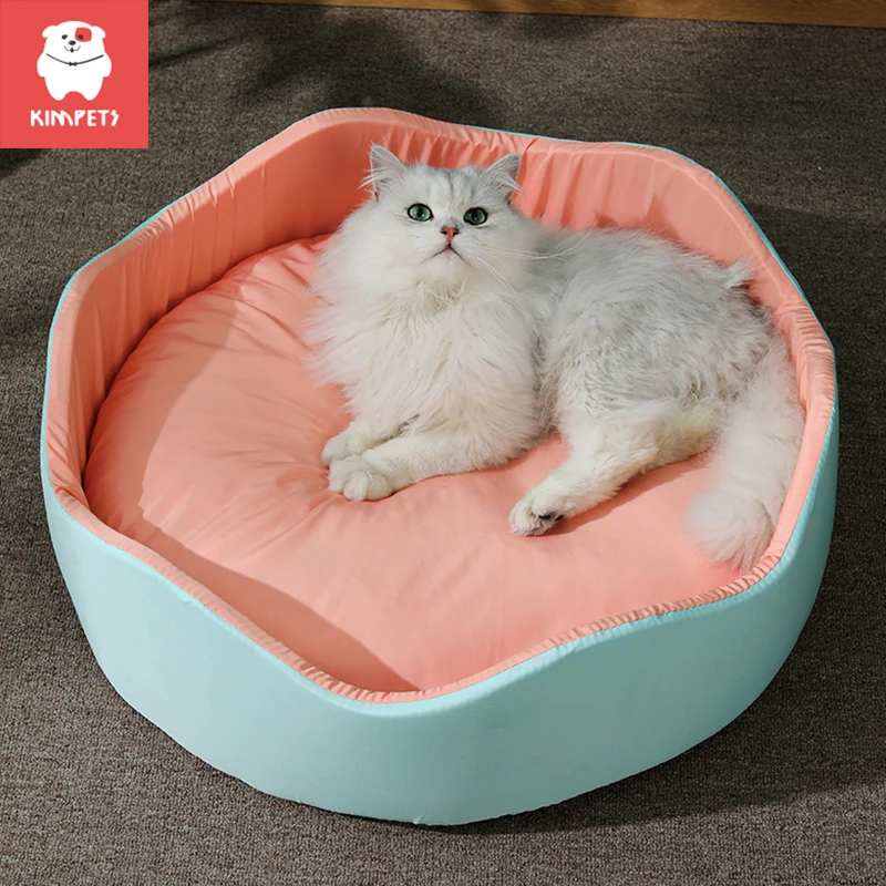 Kimpets-Cat-Bed-Soft-Cat-Nest-Dogs-Kennel-Cool-Summer-Flower-Shape ...