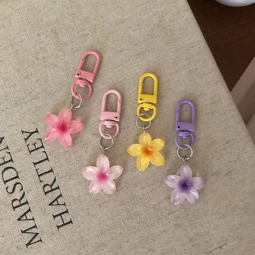 New Sweet Colorful Flower Keychain Hanging Jewelry Pendant Rope ...