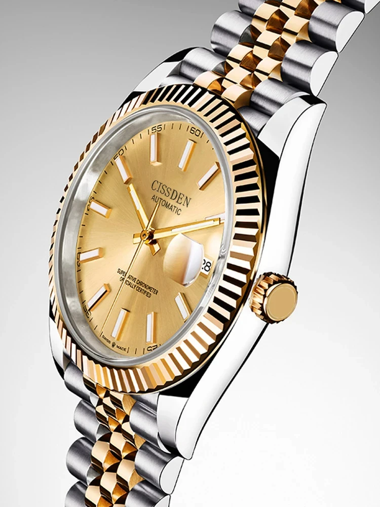 DUKA-Rel-gio-Mec-nico-de-Ouro-Masculino-A-o-Inoxid-vel-Imperme-vel ...