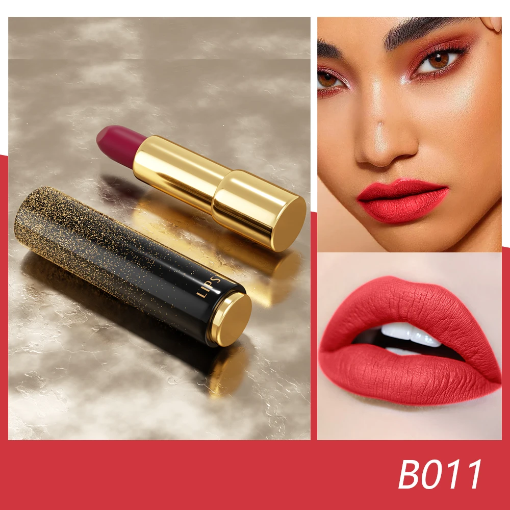 14-Colors-Korean-Hot-Red-Matte-Lipstick-Shade-Waterproof-Long-Lasting ...