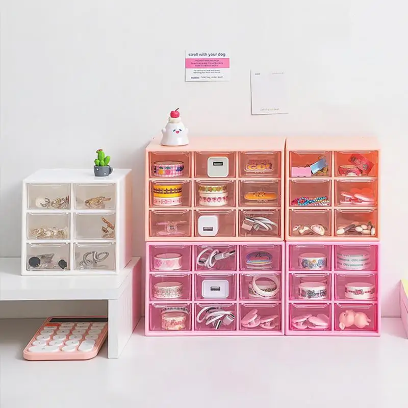 Desktop-6-9-Grid-Storage-Boxe-Organizer-Transparent-Small-Drawer ...