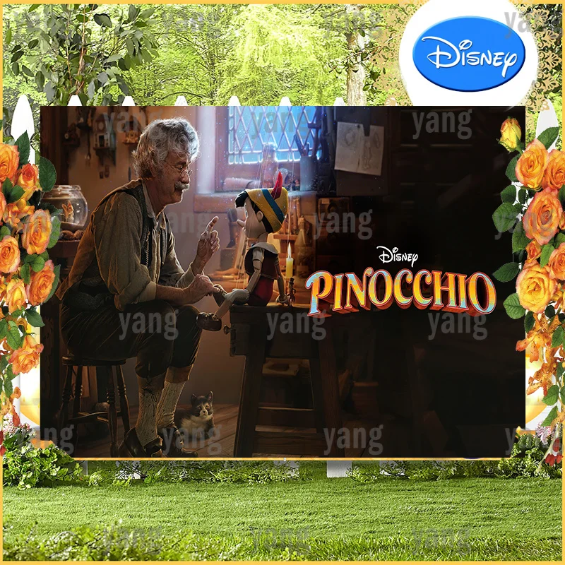 Custom-Disney-Cartoon-Pinocchio-and-Grandpa-Carpenter-Photo-Backgrounds ...