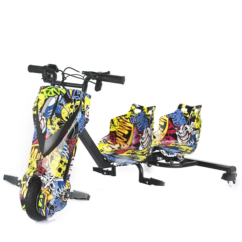 250w 36v Electric Drift Trike Scooter Two Seats Three Wheels Children ...
