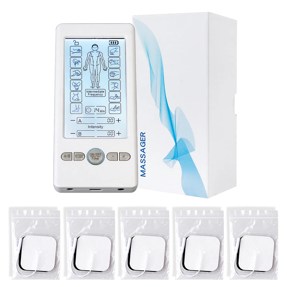 12-Modes-TENS-Machine-Electric-Body-Massager-EMS-Acupuncture-Pain ...