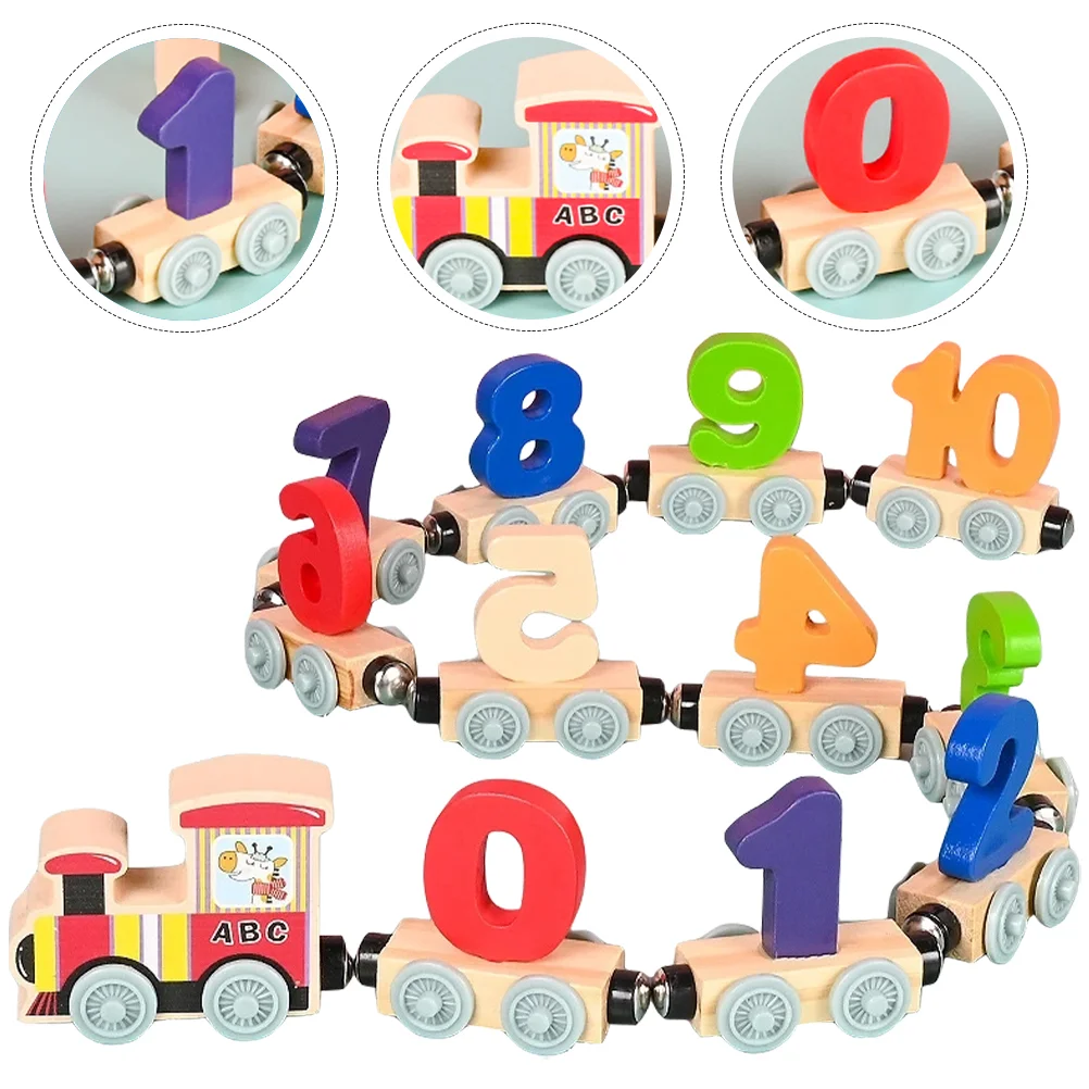 Magnetic-Train-Wood-Letter-Toy-Wooden-Animals-Toys-Kids-Math-Operation ...