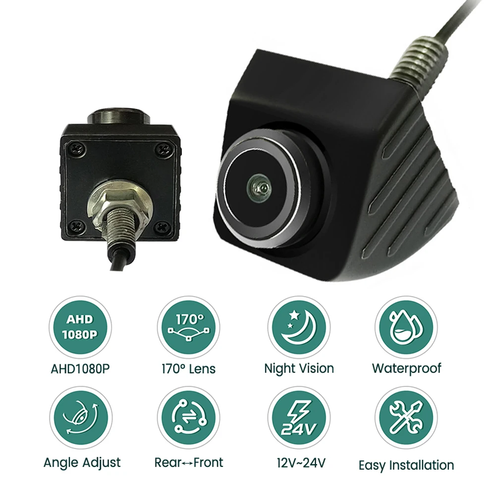 AHD 후방 카메라 차량 백업 카메라, 170 ° 광각 야간 투시경, 차량 후진 레이더 캠, 자동차 액세서리용 ...