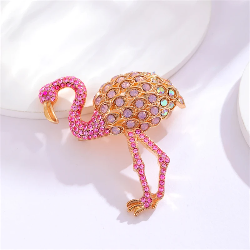 Rhinestone-Pink-Flamingo-Brooch-Fashion-Animal-Brooches-Pin-For-Women ...