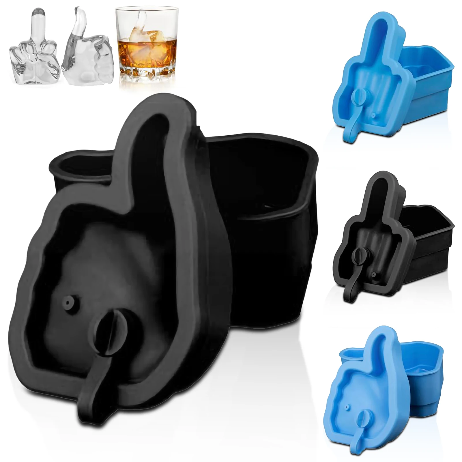 Middle Finger Ice Cube Mold: The Ultimate Funny Gift for Whiskey Lovers ...