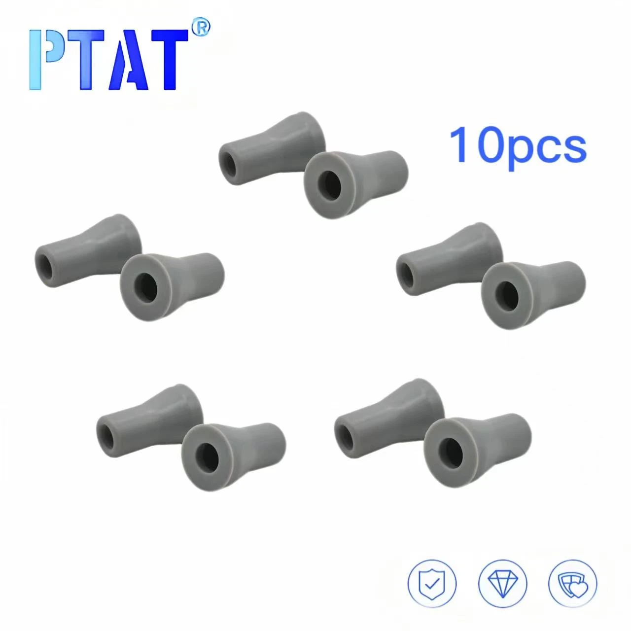 10 Pcs Dental Saliva Ejector Weak Suction Rubber Snap Tip Adapter ...