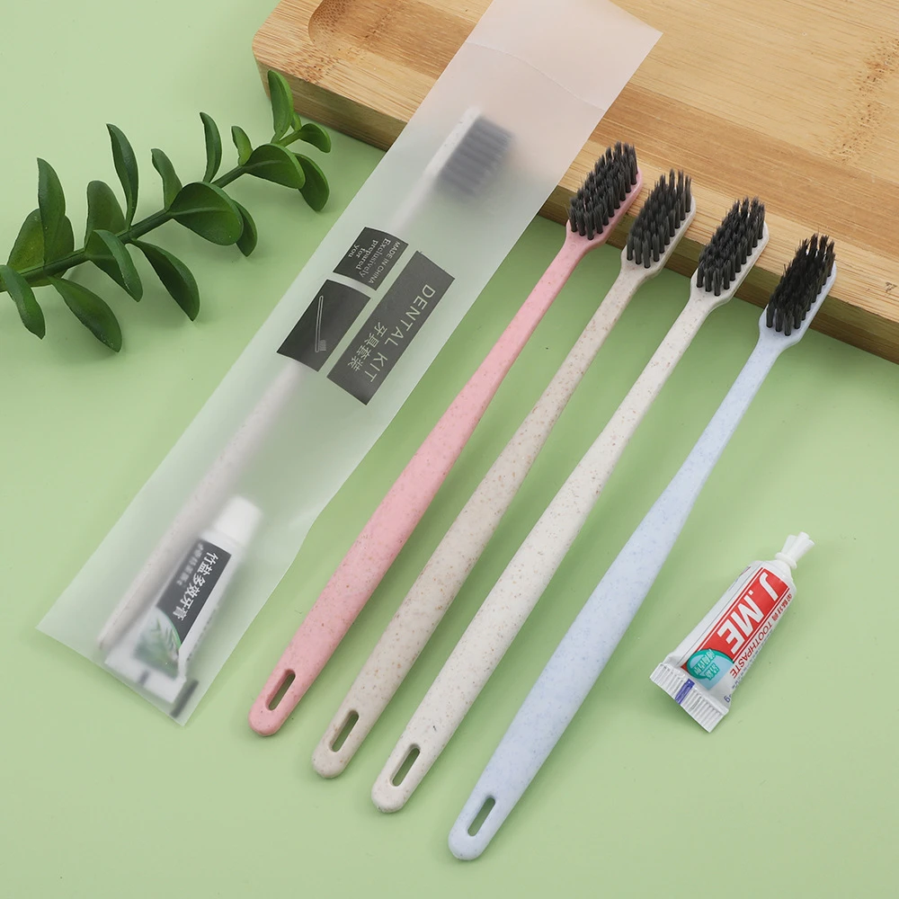 100pcs Hotel Clean Disposable Toothbrush Toothpaste Wash Gargle Suit ...