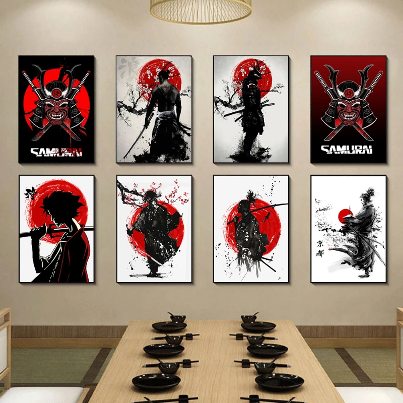 Samurai Sword Poster | Japanese Decoration | Samurai Decoration ...