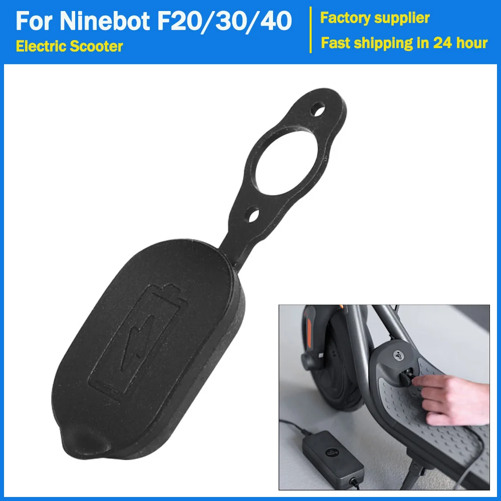 For Ninebot F20 F30 F40 Electric Scooter Water Proof Fixed Anti-friction Rubber Plug Charge Port ...