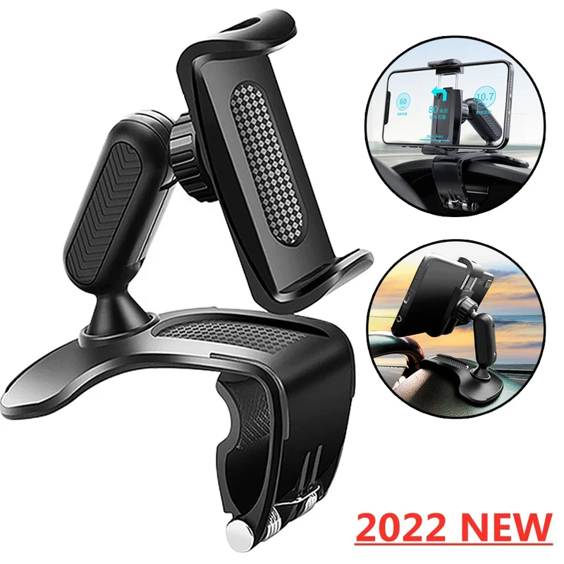 Universal Car Dashboard Phone Holder Stand Clip Car Gps Stand Rotatable ...