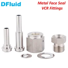 VCR 피팅 롱 글랜드 남성 여성 너트 개스킷, 스테인레스 스틸 316L EP 페이스 씰 피팅, Swagelok 교체, 1/4 "3/8" 1/2 "3/4", 1 개