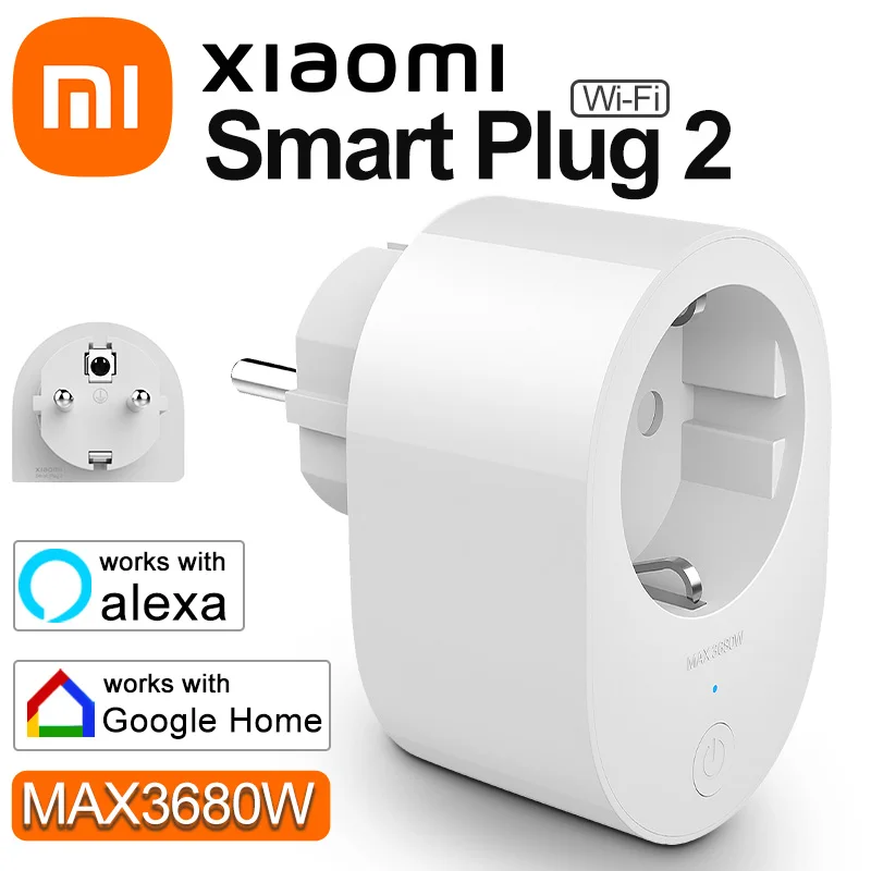 Xiaomi Min Smart Plug 2 WiFi Global Version EU Power Adapter Wireless ...