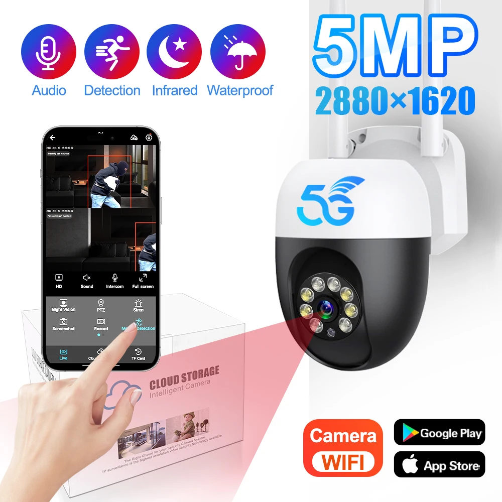 5MP-5G-Wifi-Camera-Outdoor-IP-Monitor-Digital-Home-Wireless-Security ...