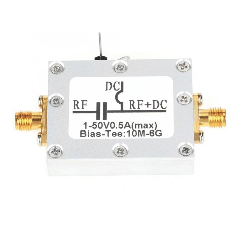 RF DC Blocker Broadband Bias Tee 10MHz 6GHz Deflector Coaxial Feed Low ...