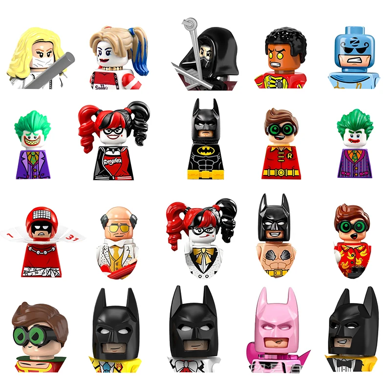 DC Building Blocks Bricks para meninos, Mini Action Figures, Catwoman ...