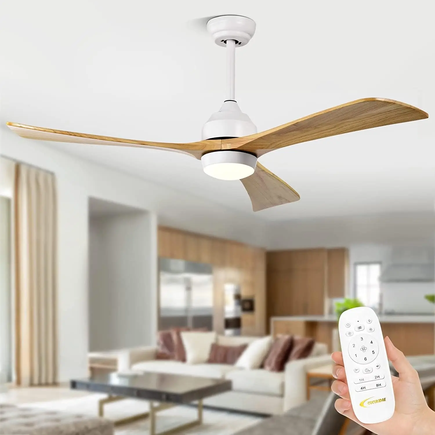 110V-220V-52-inch-Intelligent-LED-Ceiling-Fan-with-Light-Living-Room ...