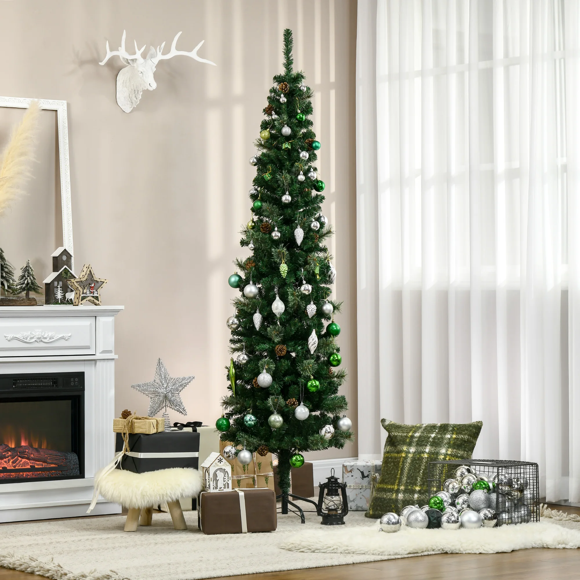 Homcom 6.5FT Artificial Slim Christmas Tree: Real-World Performance ...