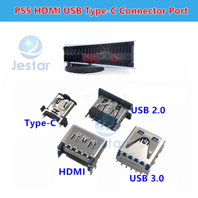 5-10pcs Ps5 Hd Interface Hdmi Usb Type-c Female Video Image Compatible ...
