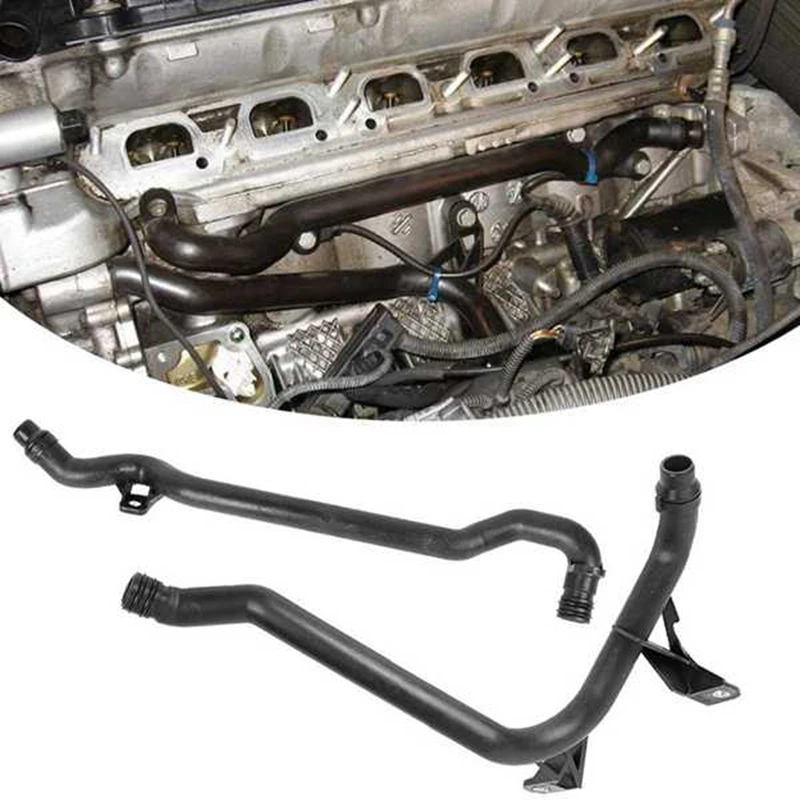 2 PCS Engine Heater Inlet Water Coolant Pipe for -BMW E39 E46 ...
