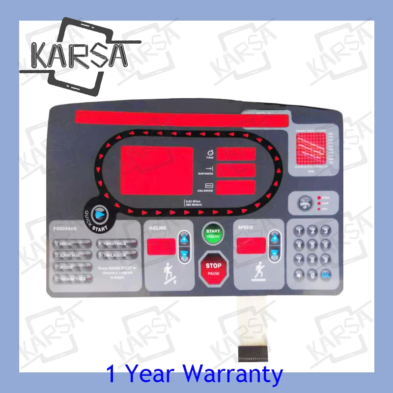 STAR-TRAC-7532-7632-7600-Treadmill-Button-Panel-Control-Panel-Membrane ...