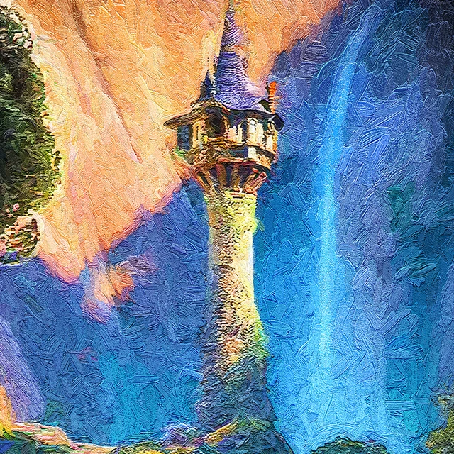 Tangled Rapunzel Painting